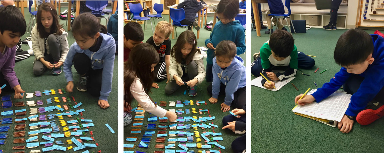 Building the Decanomial Square - Princeton Montessori School